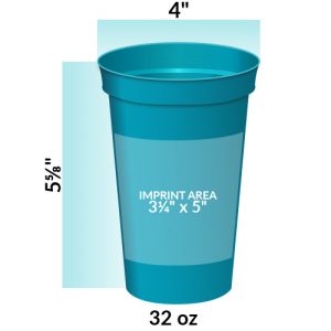 32 Oz Stadium Cups - Crazy About Cups